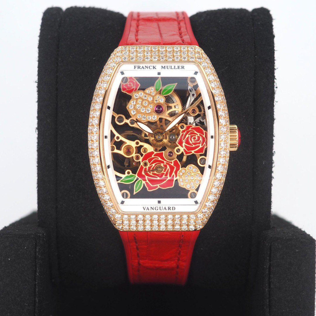 Brand New Nov 2025 Franck Muller Vanguard Ladies Rose Skeleton V32 S6 ...